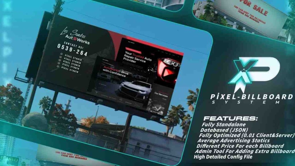 Fivem Pixel Poster Billboard Script - Fivem store